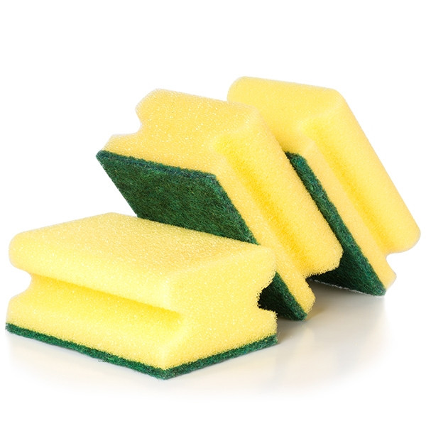 Schuurspons met grip 9 x 7 x 4,5 cm (3 stuks) 123inkt 123inkt.nl