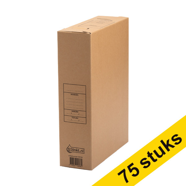 Aanbieding: 3x 123inkt archiefdoos A4 80 x 230 x 320 mm (25 stuks ...