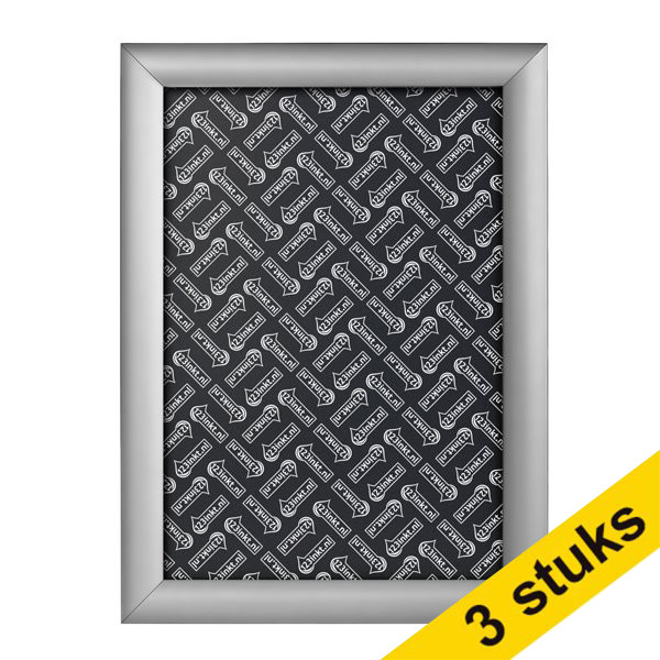 Aanbieding: 3x 123inkt kliklijst met aluminium frame A4 123inkt.nl