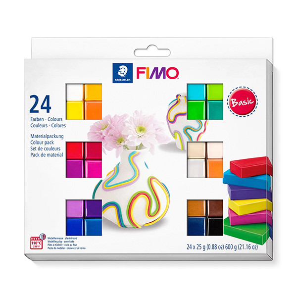 Fimo klei soft 25g basis (24 stuks) Staedtler 123inkt.nl